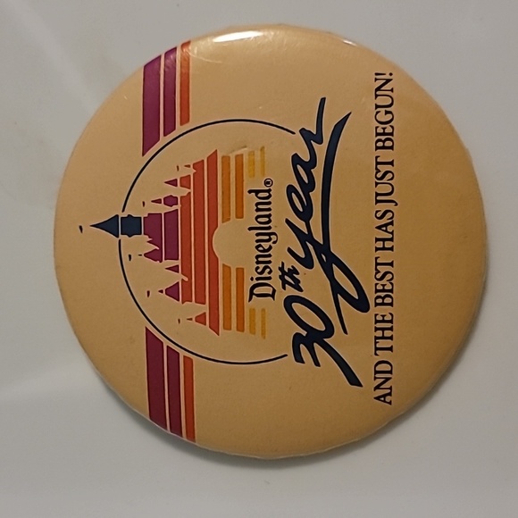Disney | Other | Vintage Disneyland 3th Year Button | Poshmark